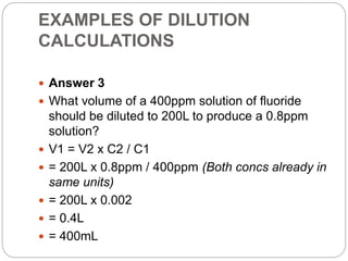 Dilutions in compounding in public Health | PPT