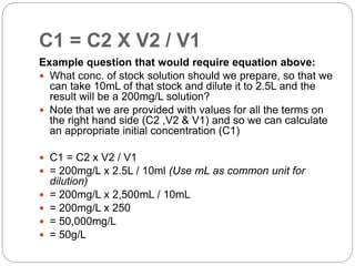 Dilutions in compounding in public Health | PPT