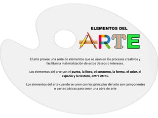 **Elementos y principios del arte**.ppsx