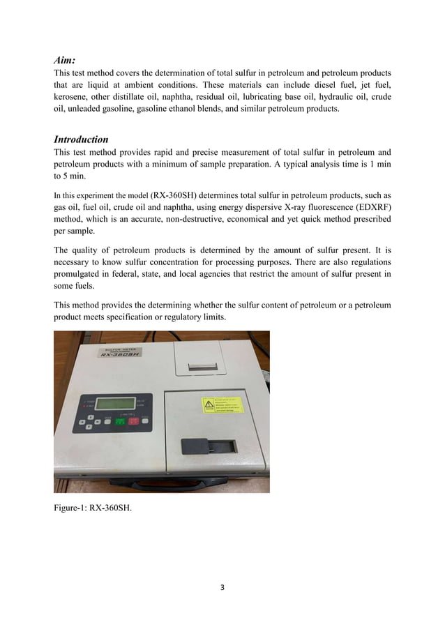 sulfur content | PDF