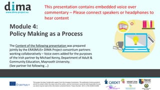 Module 4: Policy Making as a Process Dima course content | PPTX