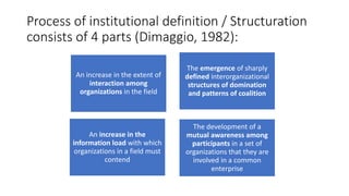 Dimaggio and powell 1983 - the iron cage revisited - institutional ...