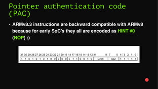 Dima kovalenko - Is ARMv8.3 the end of ROP? | PPT