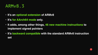 Dima kovalenko - Is ARMv8.3 the end of ROP? | PPT