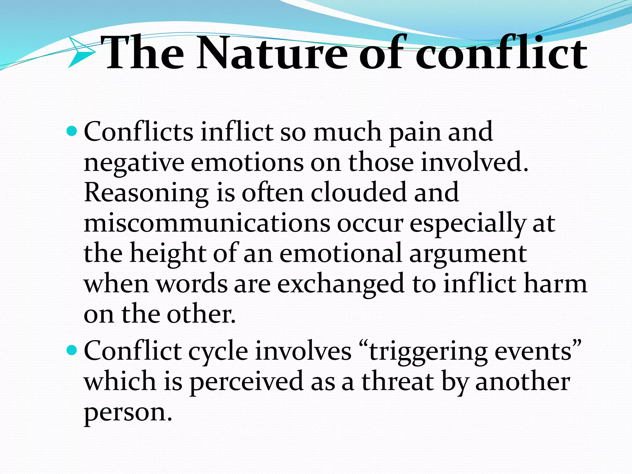 Understand conflict | PPTX