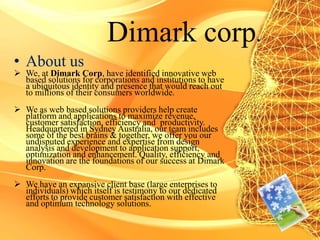Dimark Presentation | PPTX | Web Conferencing | Computer Software and ...