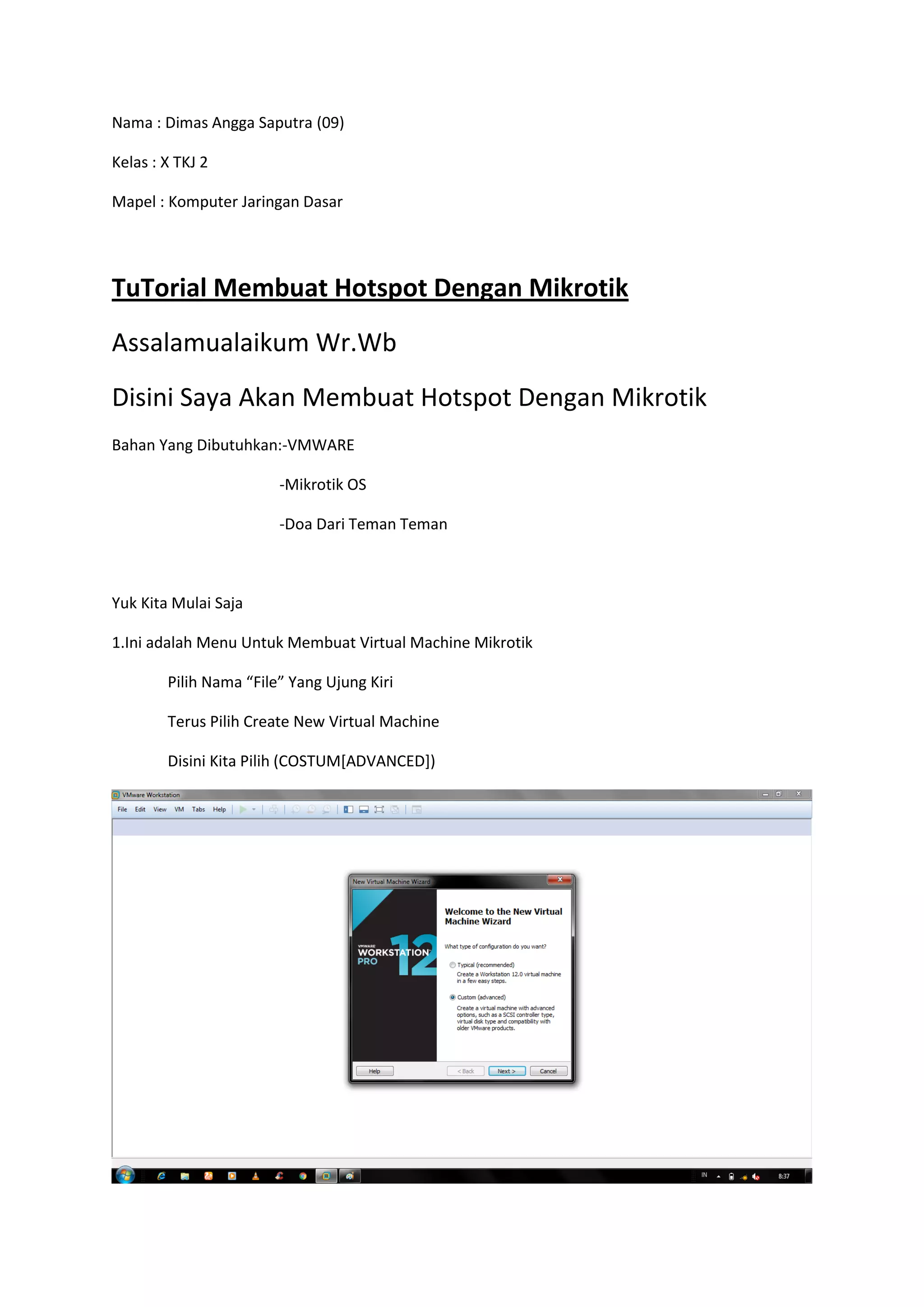 Dimas angga 09 kjd tutorial hotspot | PDF