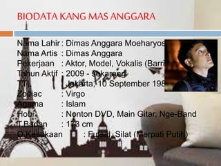 Biodata Lengkap Dimas anggara | PPTX