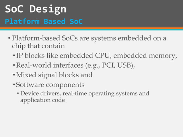 System on Chip (SoC) | PPTX