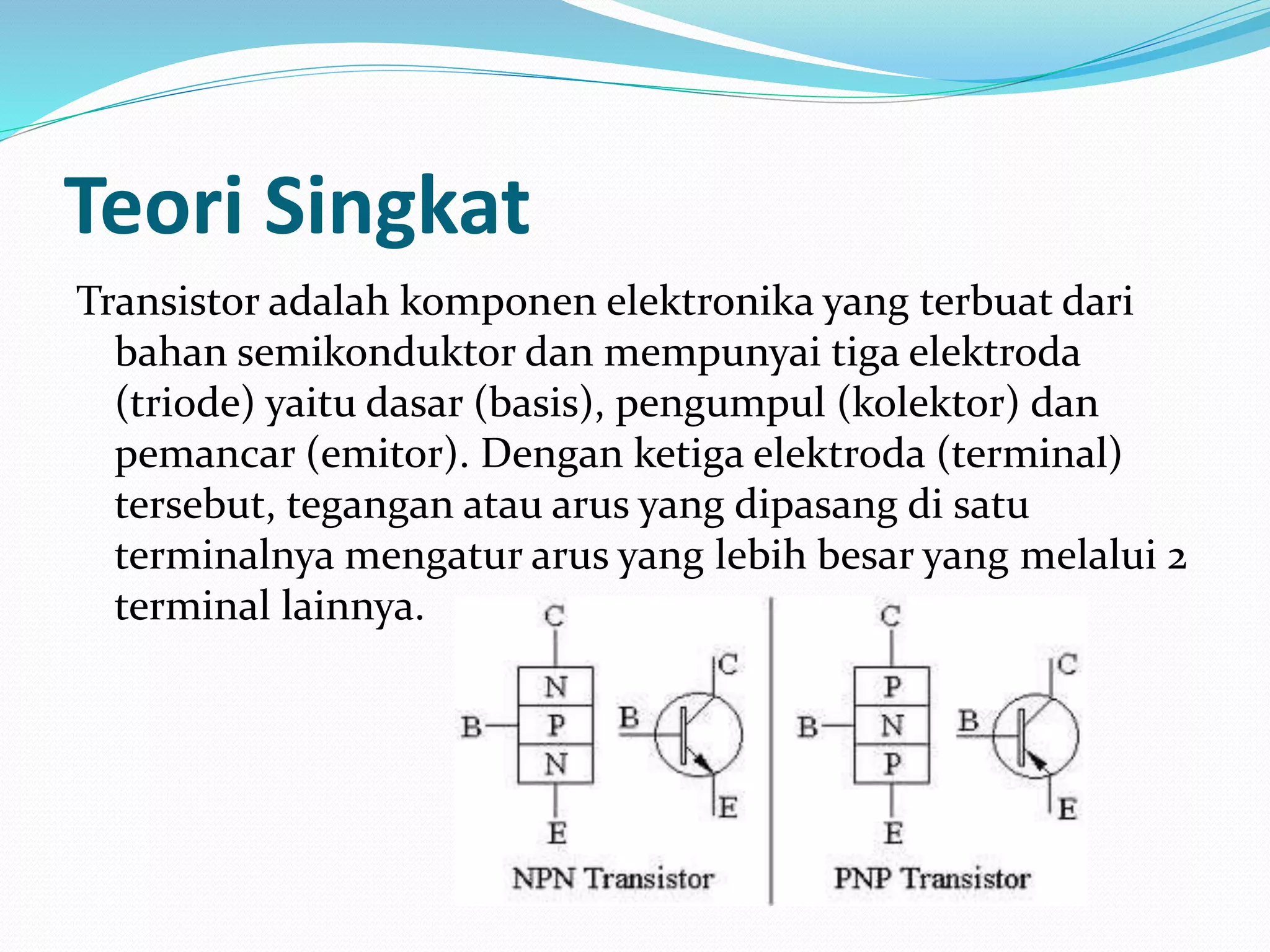 karakteristik transistor | PPT