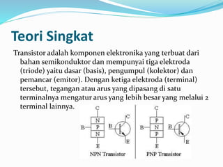 karakteristik transistor | PPT