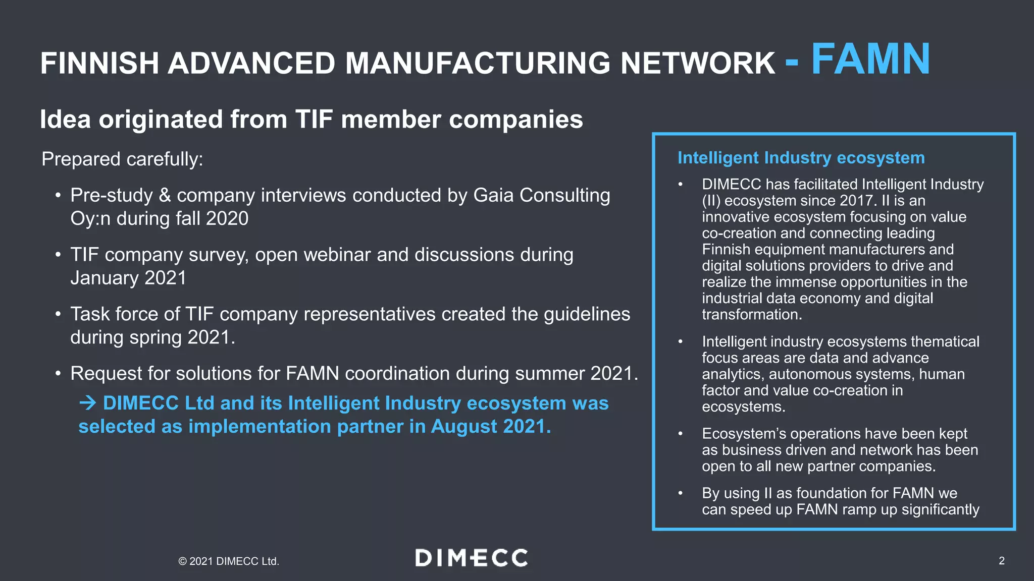 Finnish Advanced Manufacturing Network | PPTX