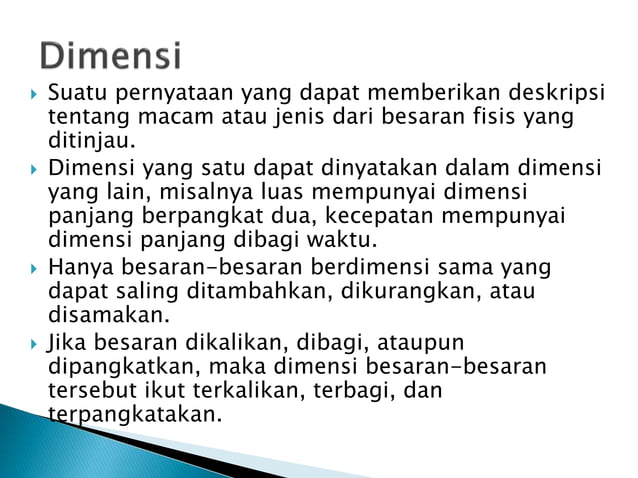 Dimensi dan-satuan | PPTX
