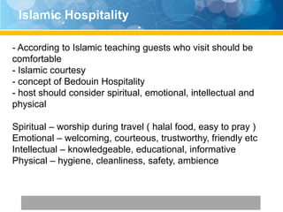 Slot 3: Understanding the halal need for Islamic Tourism - Dimension of ...