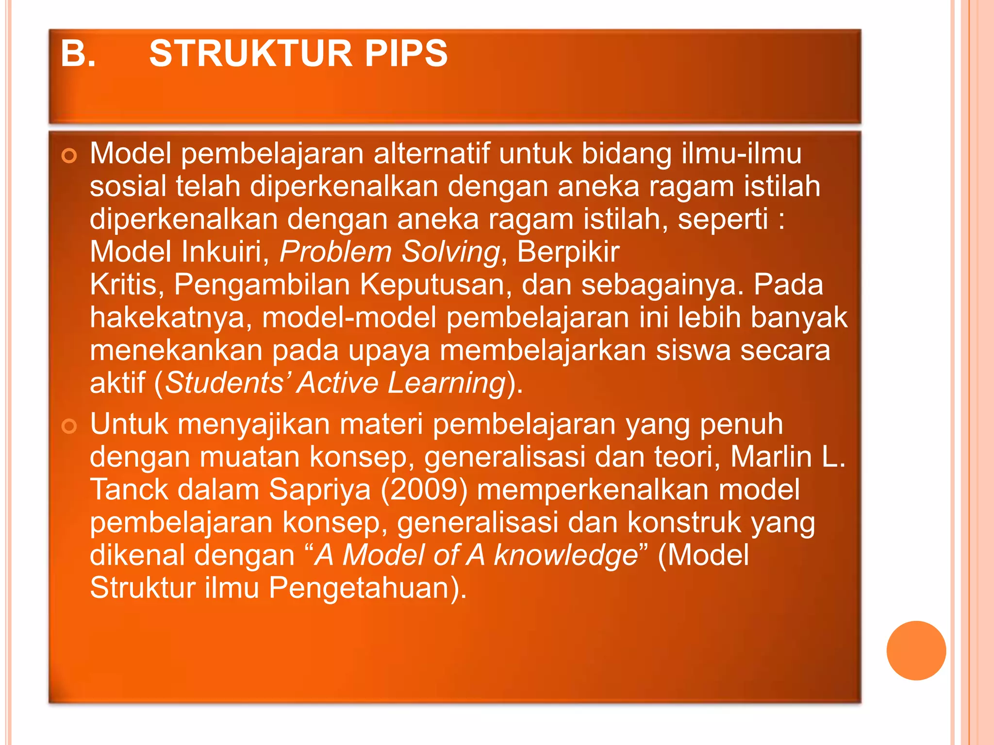 Dimensi dan struktur pendidikan ips | PPTX