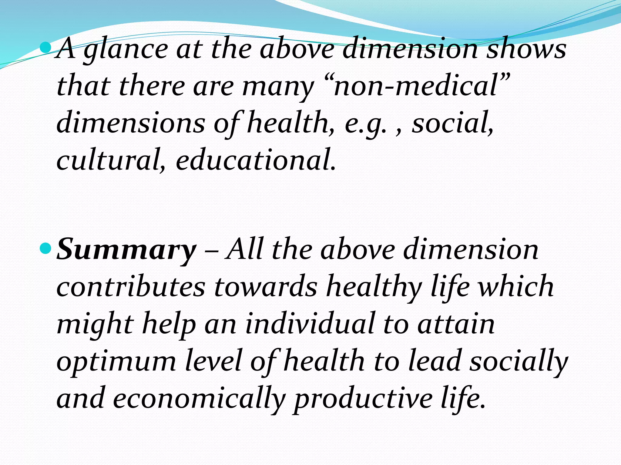 Dimension of health | PPTX