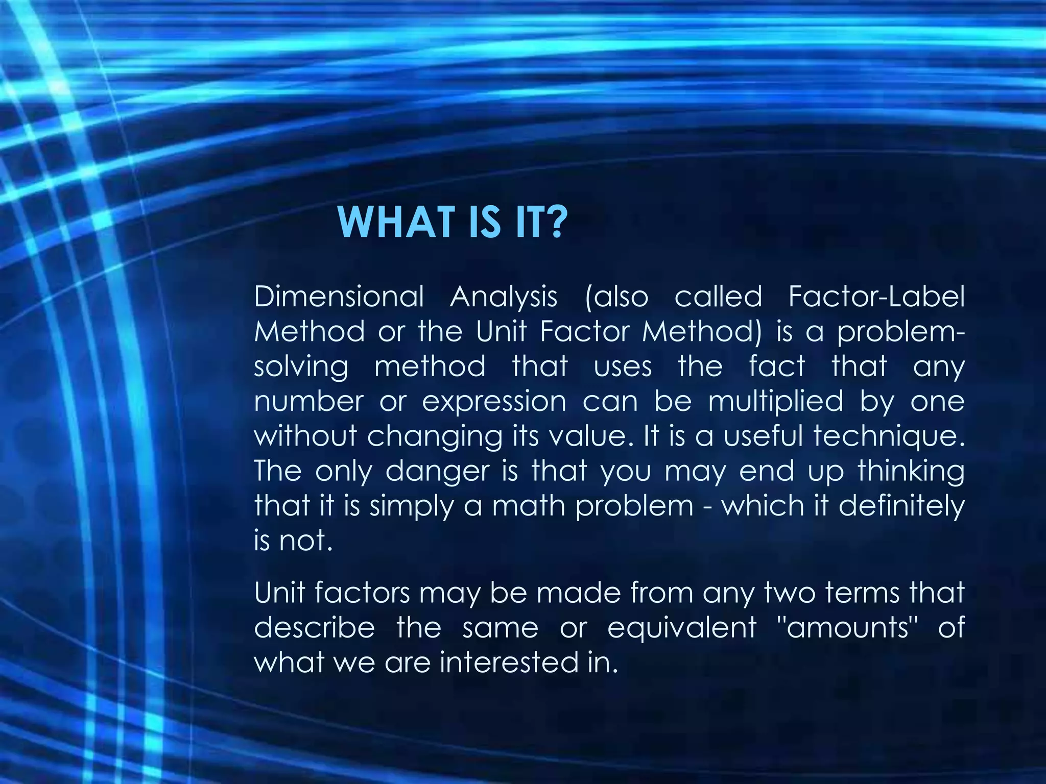 Dimensional analysis, brown gibson model | PPTX