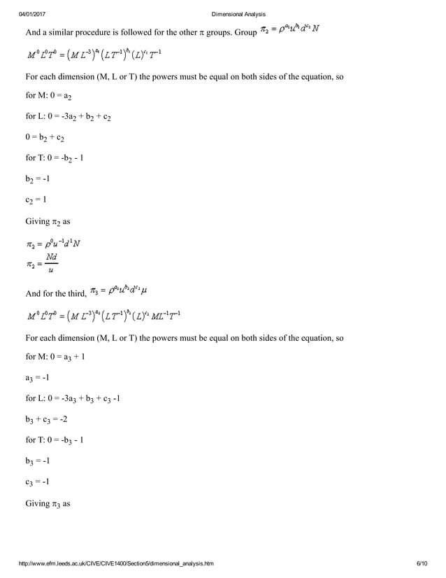 Dimensional analysis | PDF