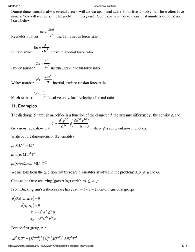 Dimensional analysis | PDF