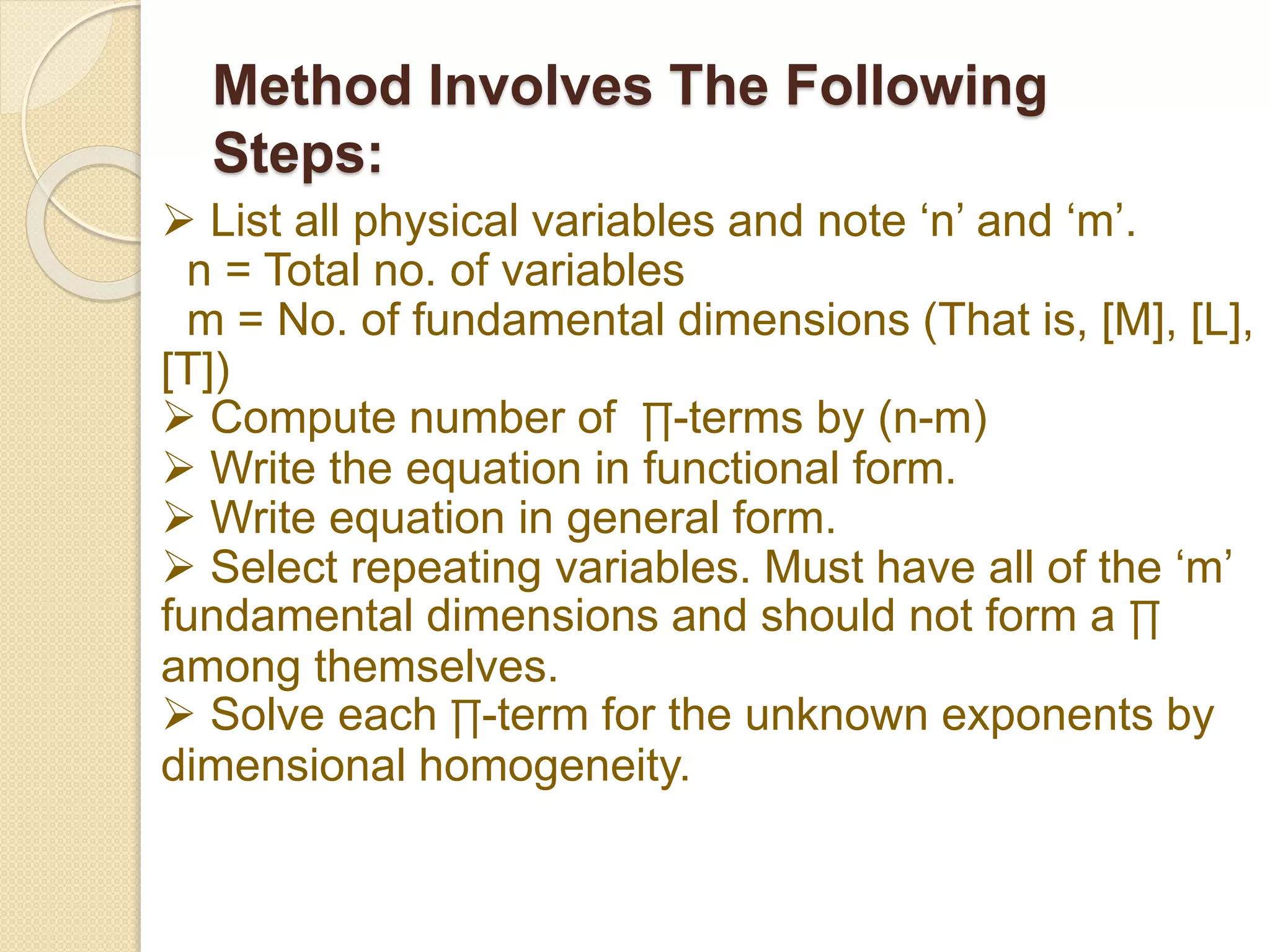 Dimensional analysis | PPTX