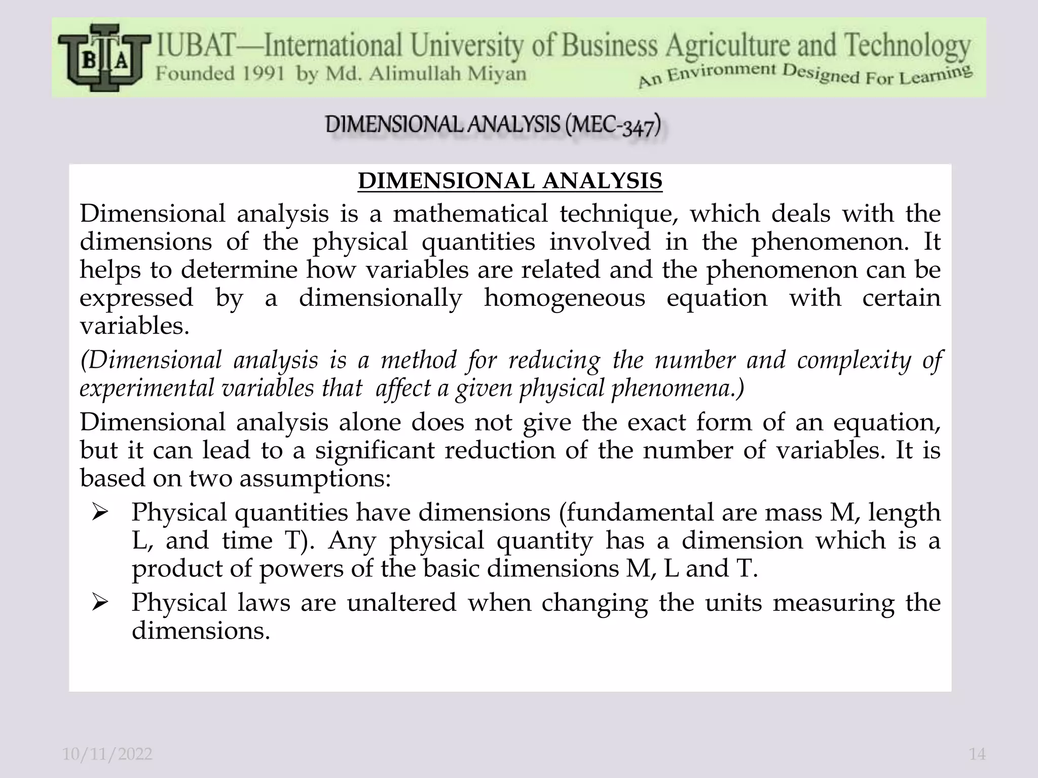 dimensional_analysis.pptx | Physics | Science