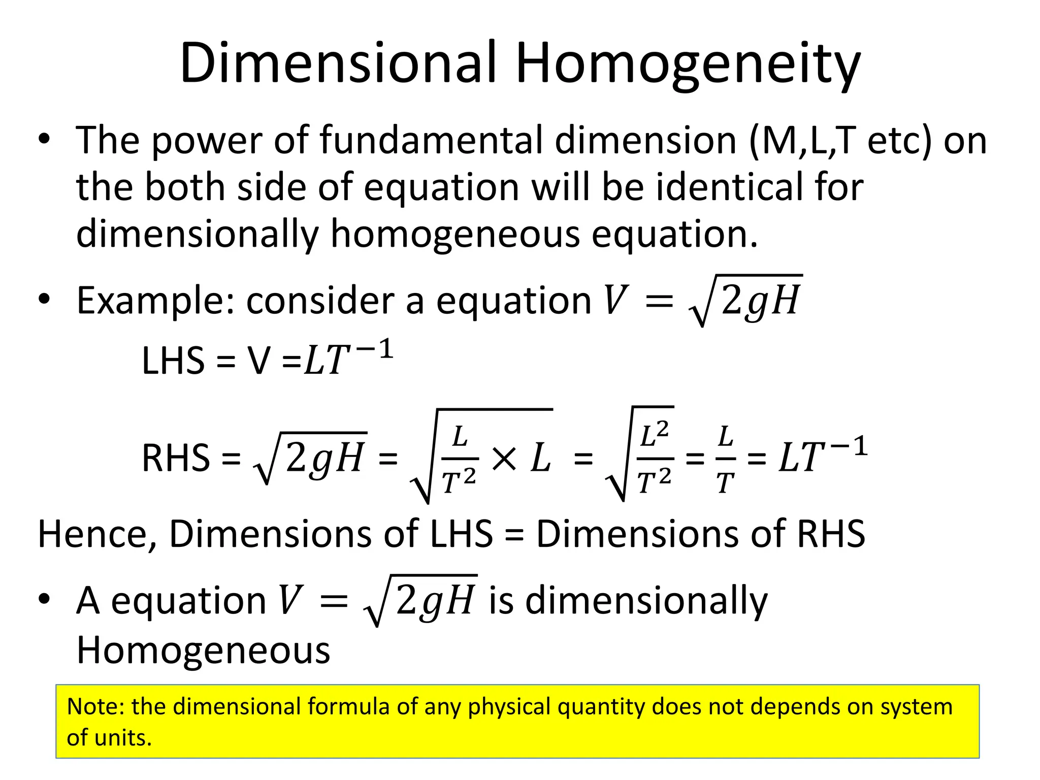 Dimensional Analysis.pptx | Physics | Science