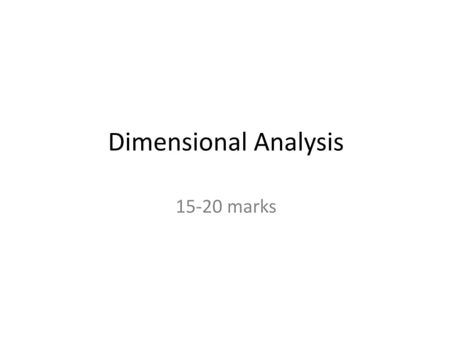 Dimensional Analysis.pptx | Physics | Science