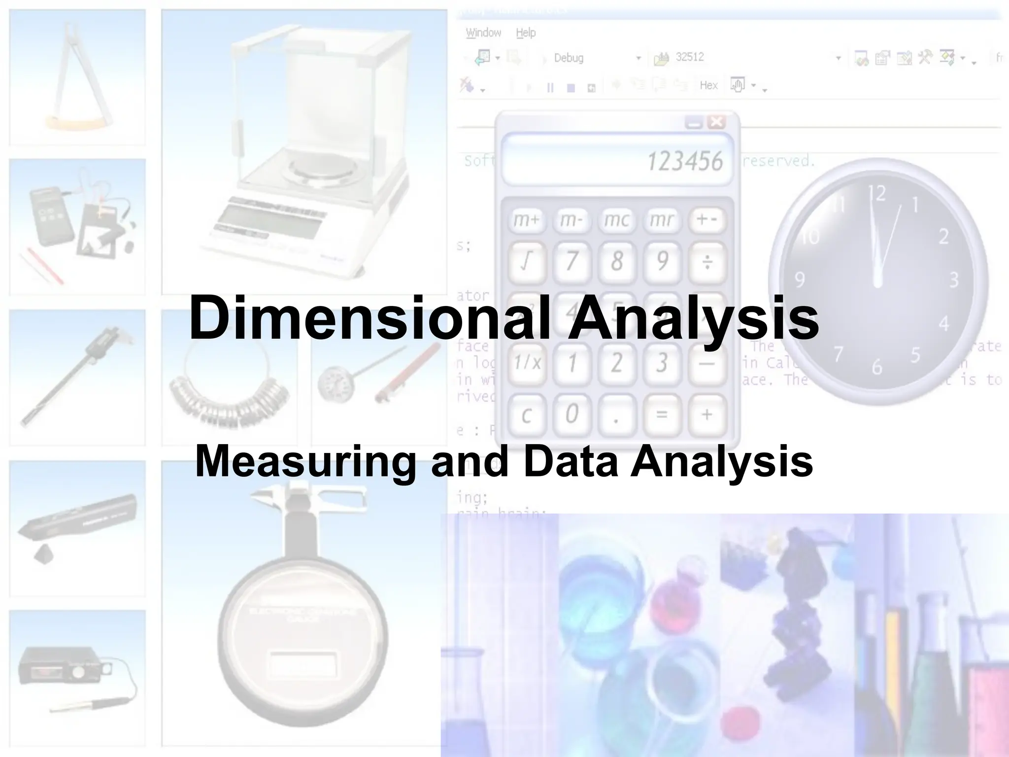 Dimensional Analysis Measuring Data Analysis Pdf Chemistry Science