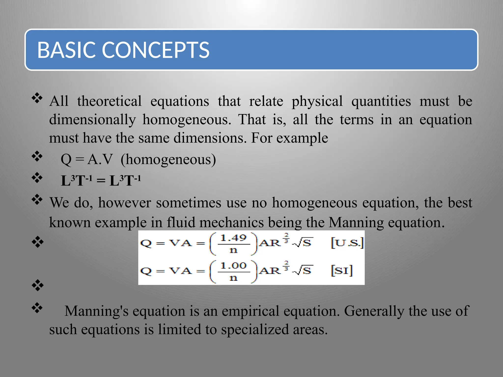 Dimensional Analysis and Buckingham’s ∏-method | PPTX