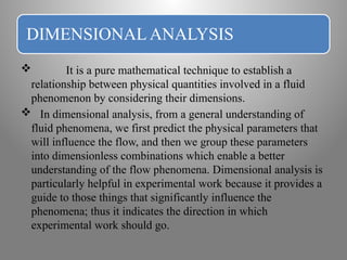 Dimensional Analysis and Buckingham’s ∏-method | PPTX