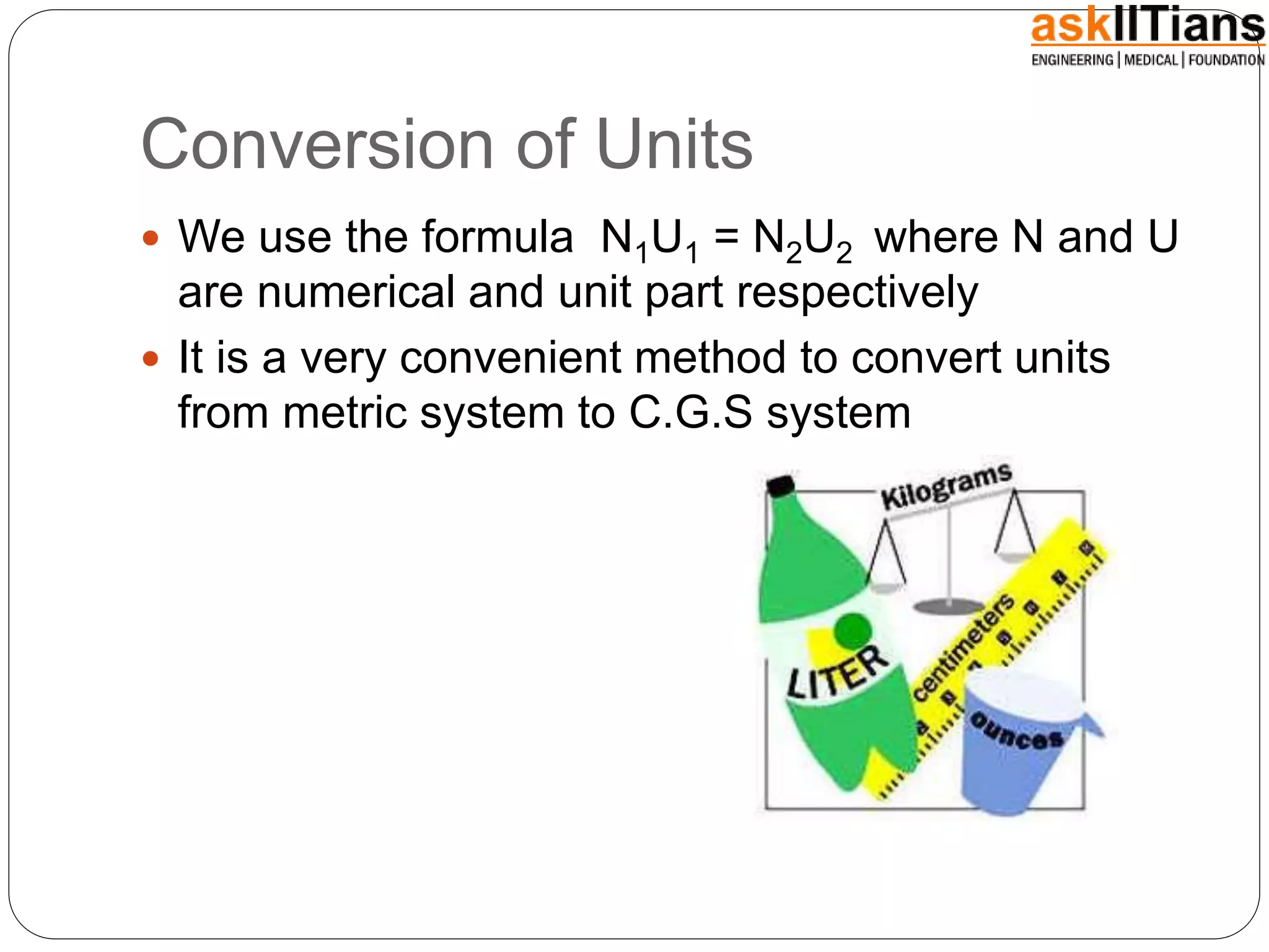 Dimensional Analysis and its Applications | Physics | PPTX