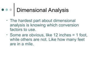 Dimensional analysis tutorial for students | PPT