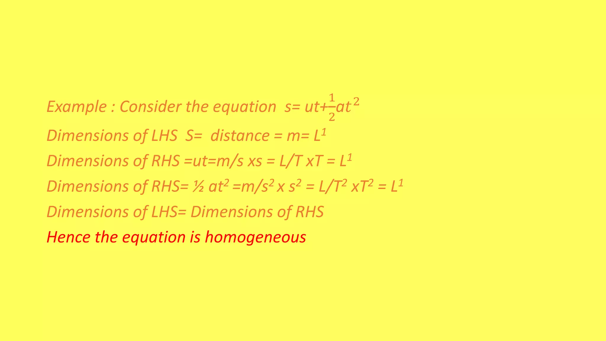 Dimensional analysis - Part 1 | PDF