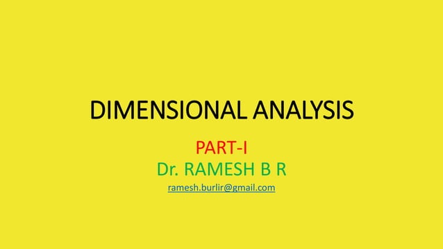 Dimensional analysis - Part 1 | PDF | Physics | Science