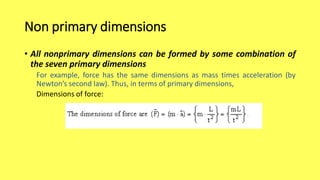 Dimensional analysis - Part 1 | PDF