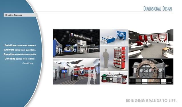 Dimensional Design portfolio exhibits | PPT