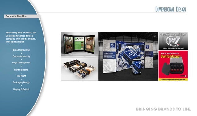 Dimensional Design Graphics Deck | PPT