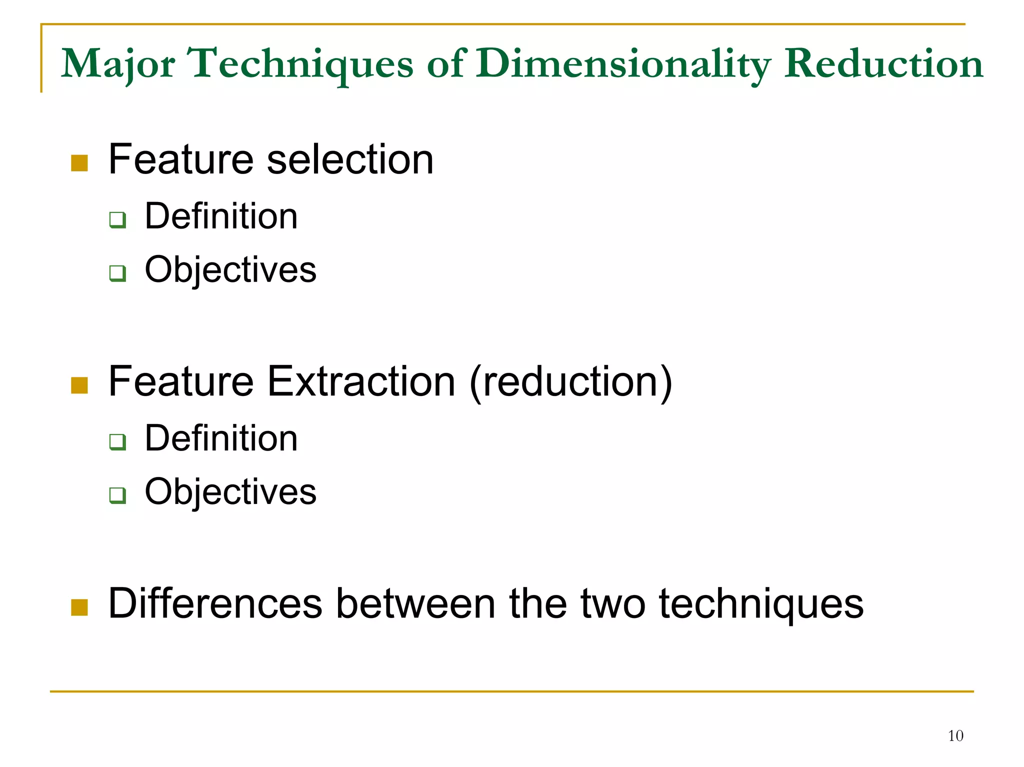 Dimensionality Reduction | PDF