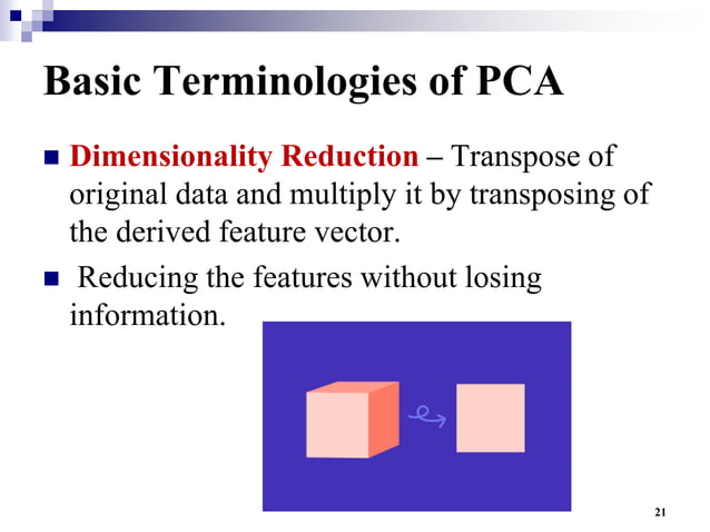 Dimensionality Reduction And Feature Extractionpptx Technology