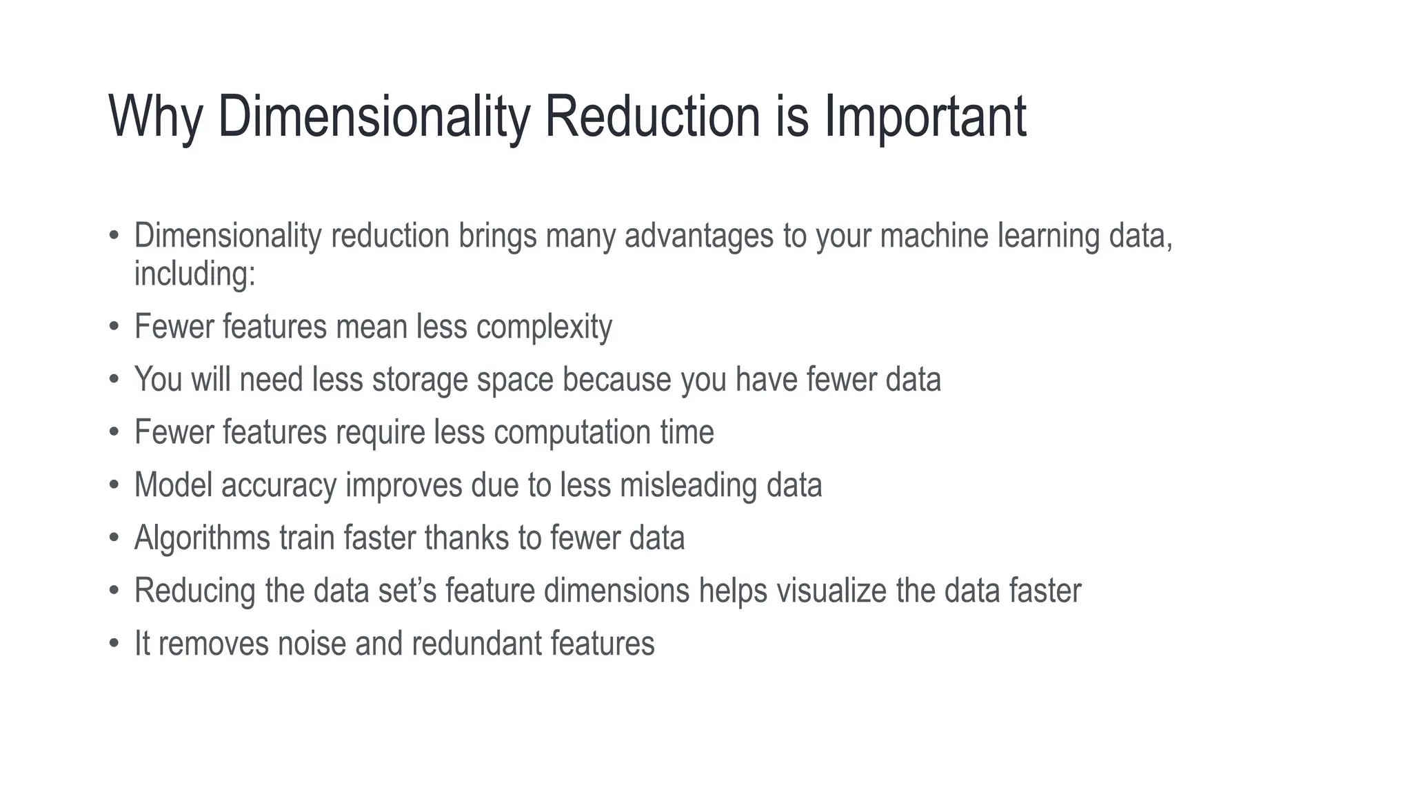 Dimensionality Reduction in Machine Learning | PPTX