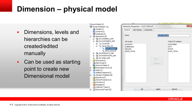 Dimensional modeling in oracle sql developer | PPTX
