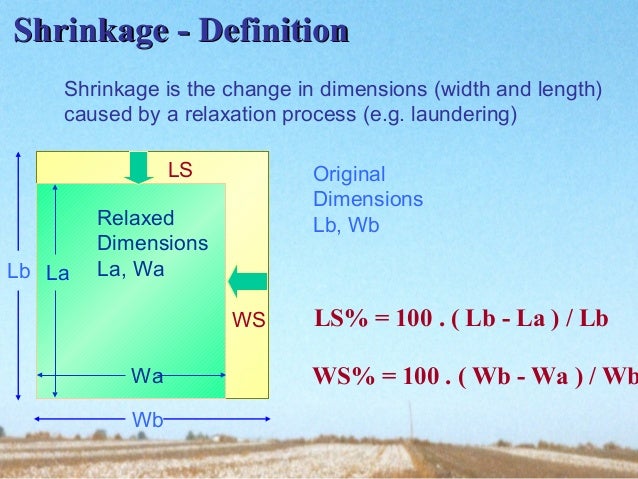 Dimensional stability