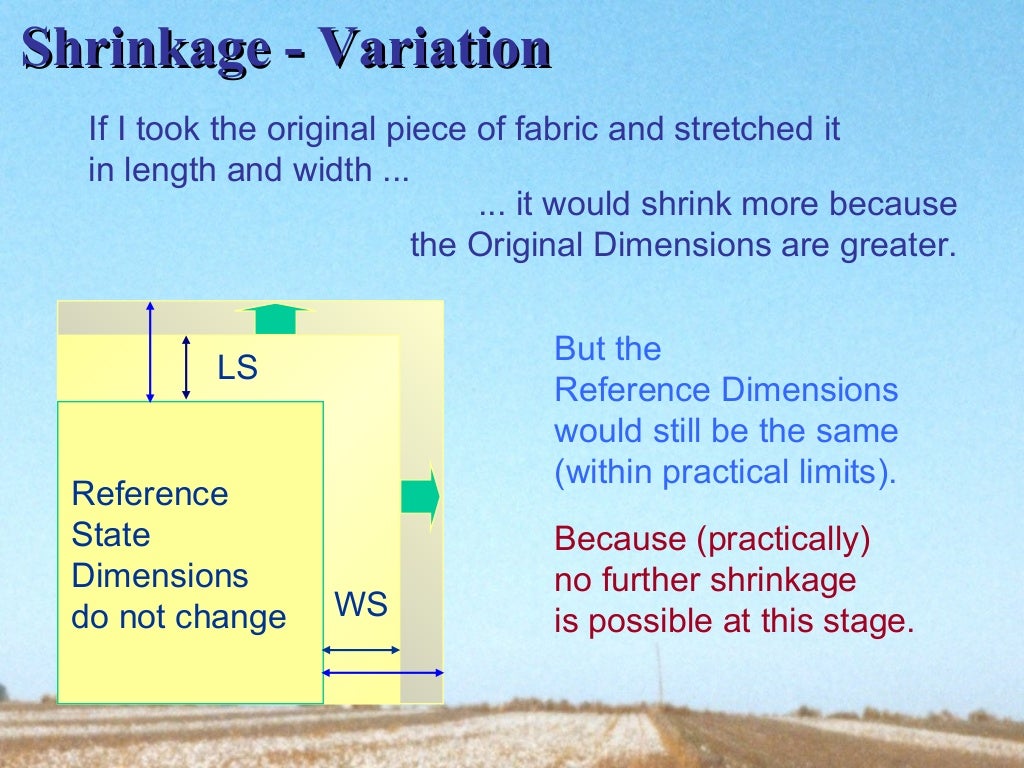 Dimensional stability