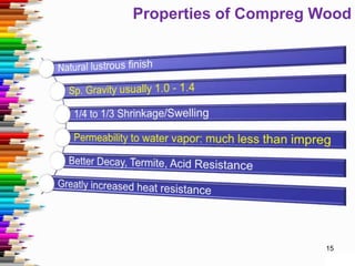 Dimensional stabilization of wood | PPTX