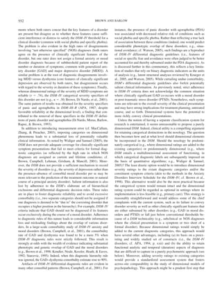 Dimensional versus categorical classification of mental disorders in the fifth edition of the ...