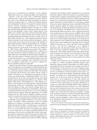 Dimensional versus categorical classification of mental disorders in the fifth edition of the ...