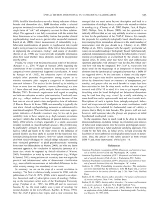 Dimensional versus categorical classification of mental disorders in the fifth edition of the ...