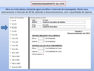 Dimensionamento cipa sesmt_nrfacil2 | PPT