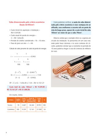 Dimensionamento de condutores | PDF