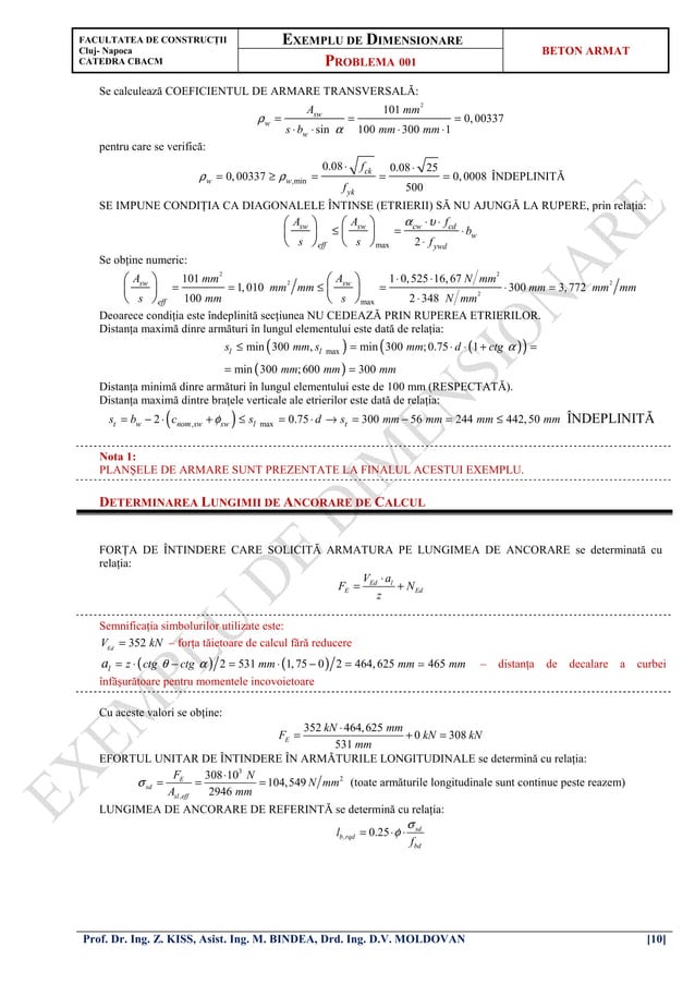 Dimensionare grinda betonn_armat_dupa_eurocod_648 | PDF